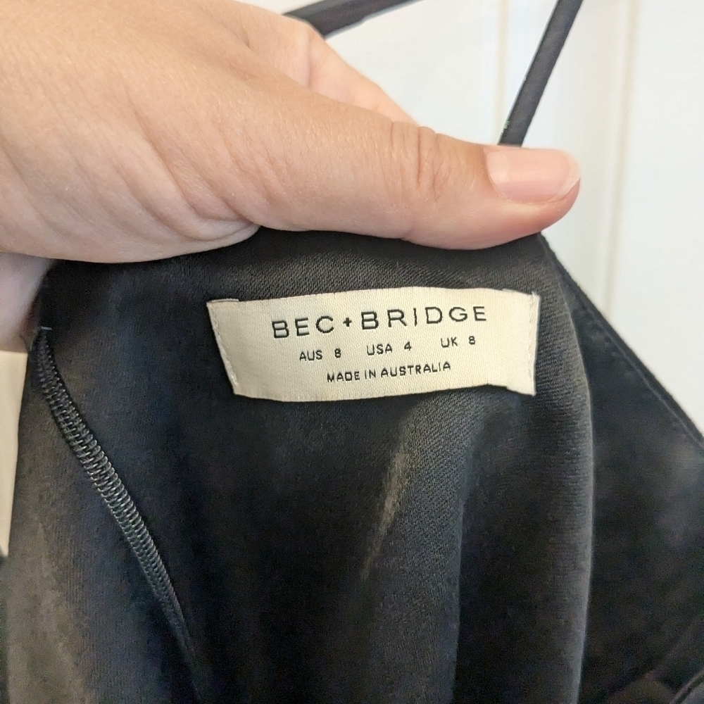 Bec & Bridge | Dresses | Bec Bridge Asymmetrical Neckline Long Black ...